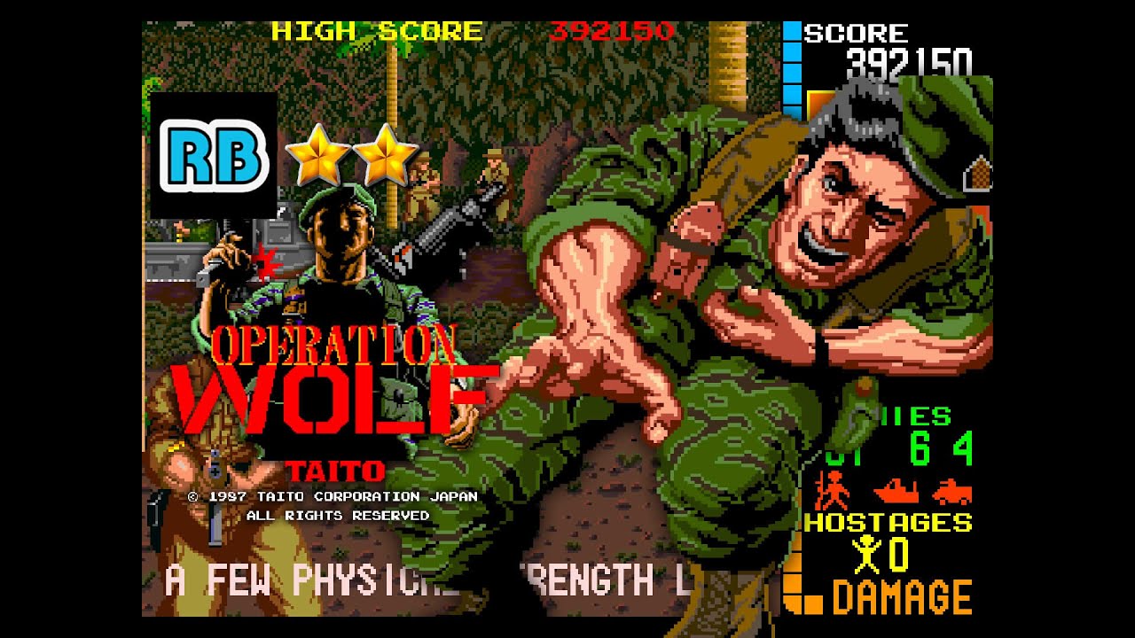 1987 [60fps] Operation Wolf Loop2-2 (Warning: Flashing) - YouTube