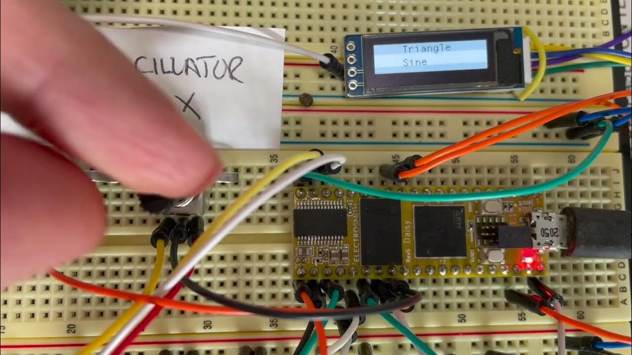 Daisy Seed 2 Dual Oscillator synth with display - YouTube