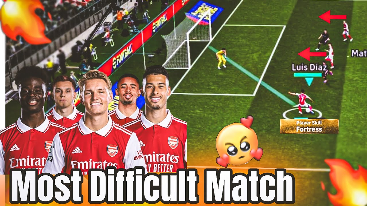 Most Difficult Match 🔥 | Arsenal eFootball24 | PES24 - YouTube