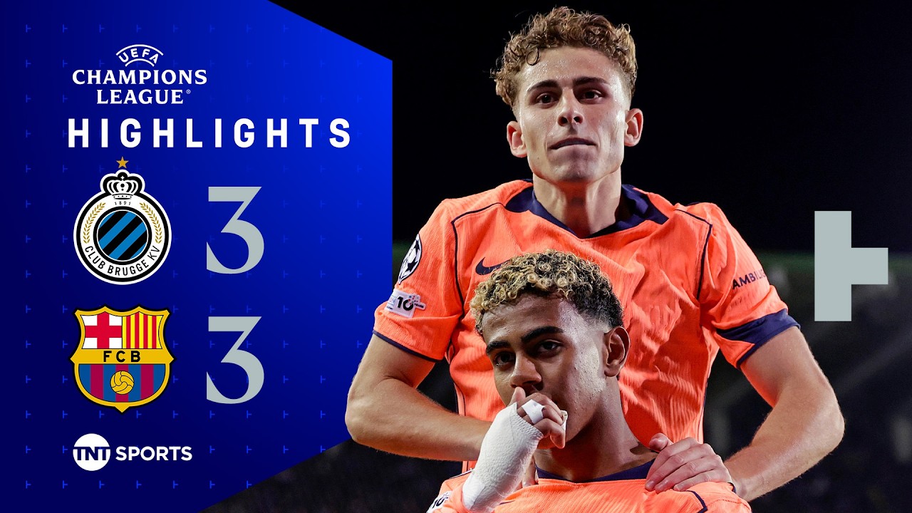 Gripping Clash In Belgium! 🔥 | Club Brugge 3-3 Barcelona | UEFA ...