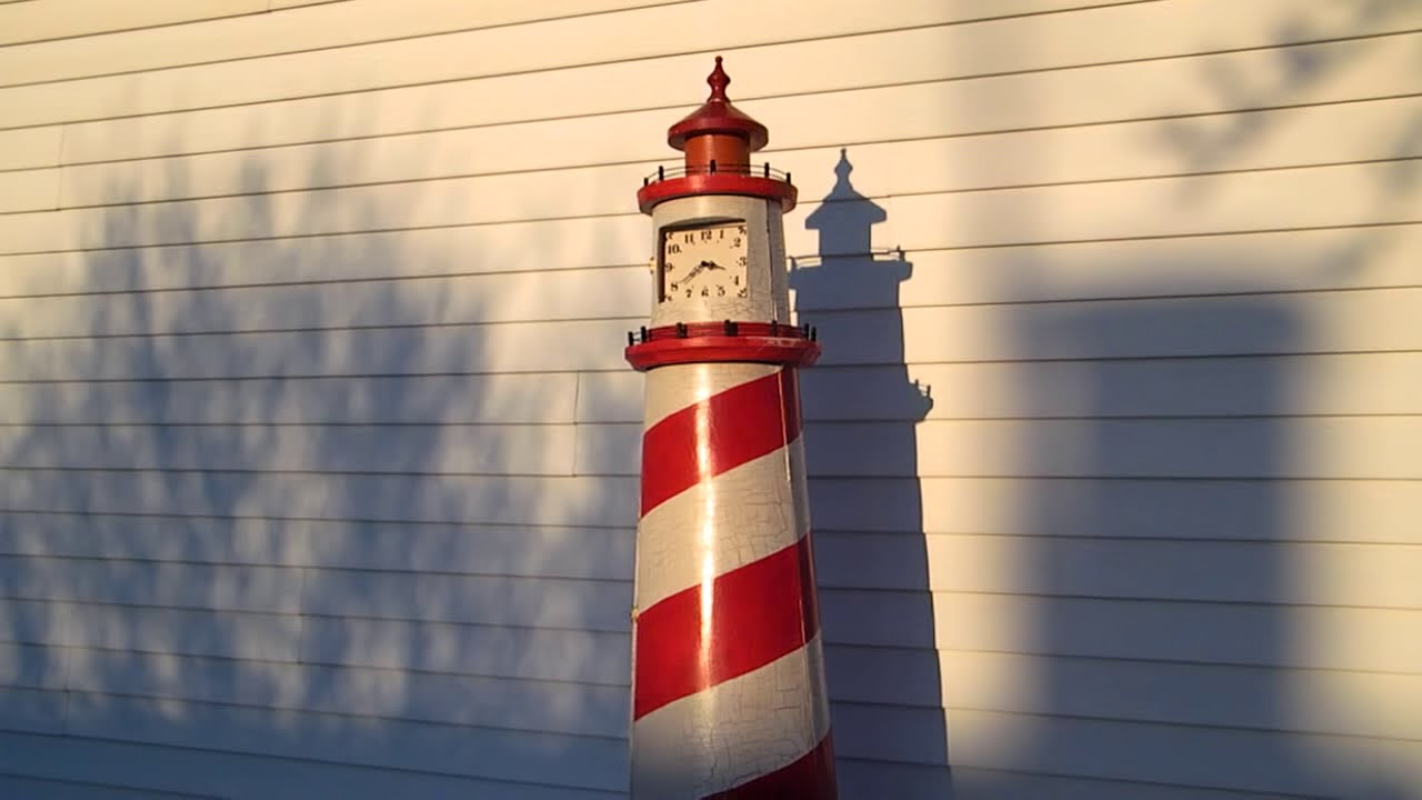 5ft HIGH INDOOR / OUTDOOR LIGHTHOUSE with CLOCK - YouTube