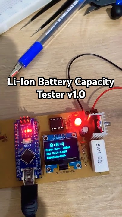 Li-Ion Battery Capacity Tester v1.0 (Arduino) - YouTube