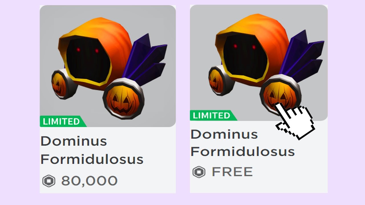 HURRY UP! GET THIS NEW FREE DOMINUS IN ROBLOX!😲😱 - YouTube