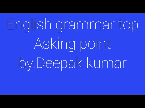 English grammar verb imp point - YouTube