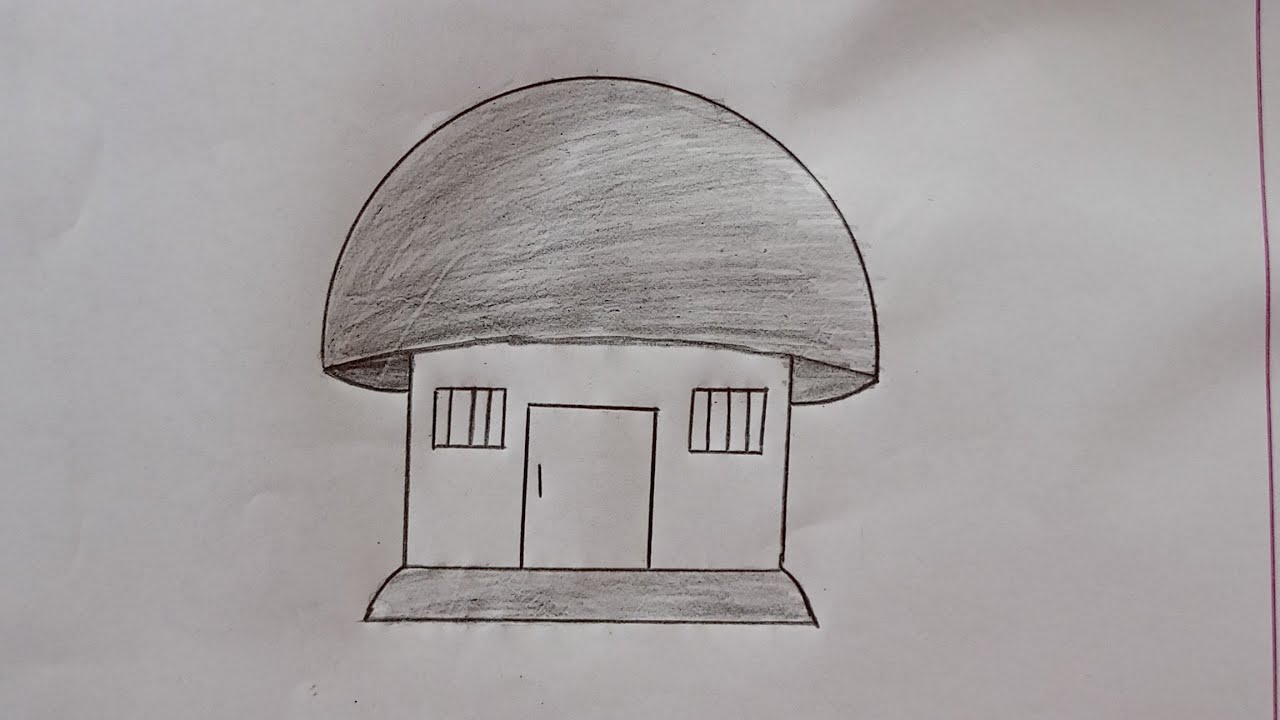 home drawing(step by step)"very easy/art video - YouTube