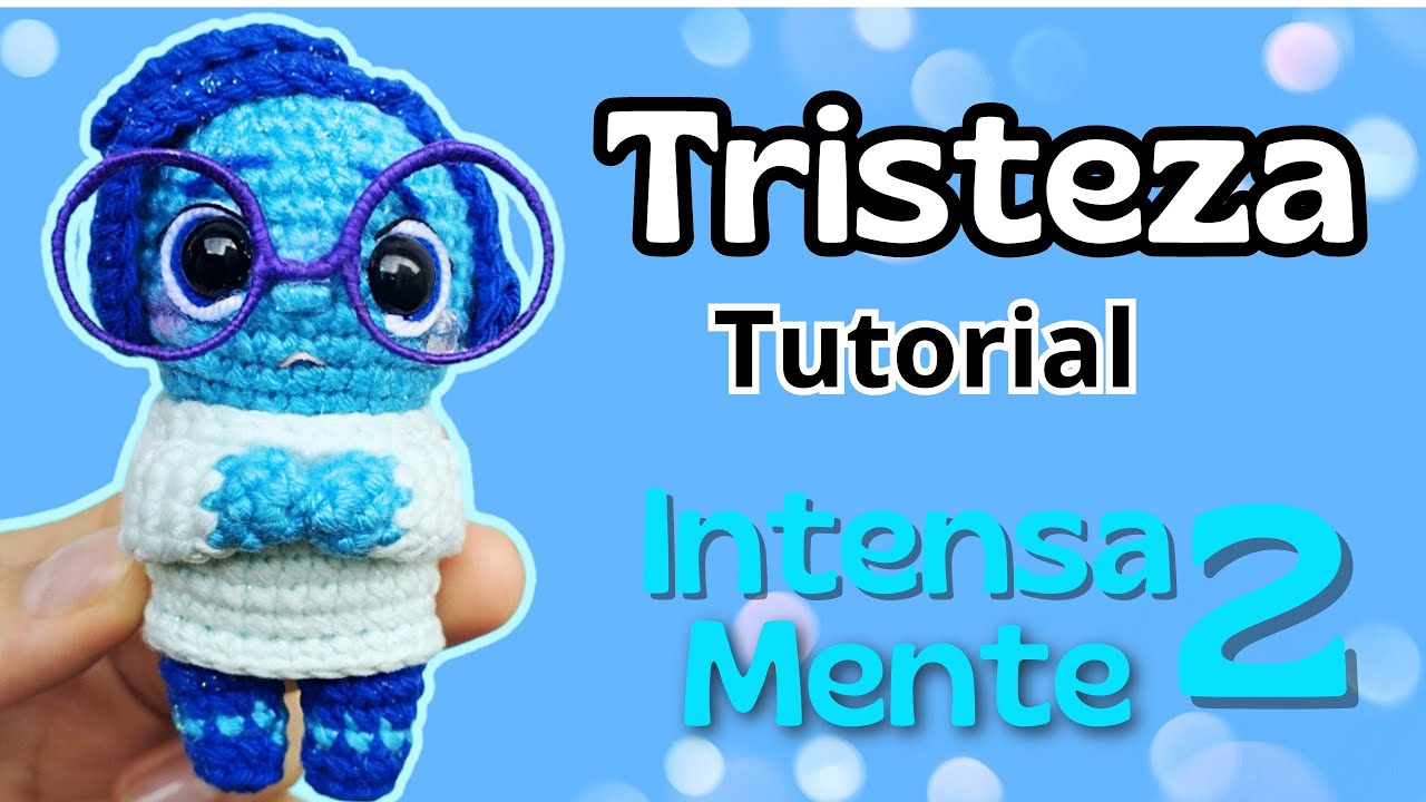 intensamente 2 TRISTEZA crochet tutorial paso a paso amigurumi - YouTube
