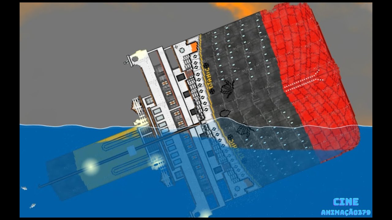 TITANIC goes through giant wave in floating sandbox simulator - Part 4 ...