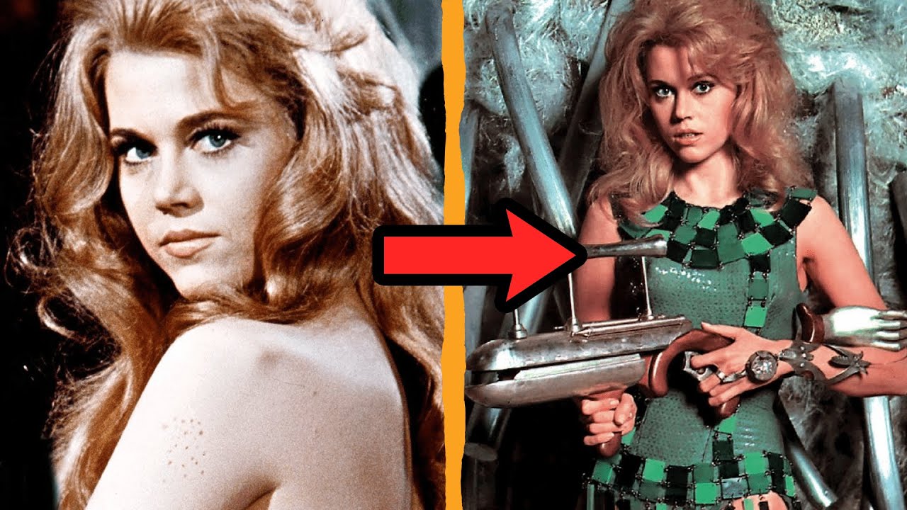Jane Fonda Was Drunk During This Iconic Barbarella Scene - YouTube