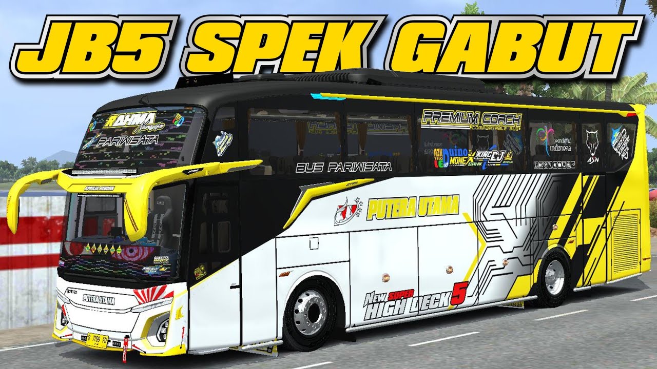Mod JB5 SPEK GABUT MHD Art. Livery Putera Utama Rahma Nursyifa. Bussid ...