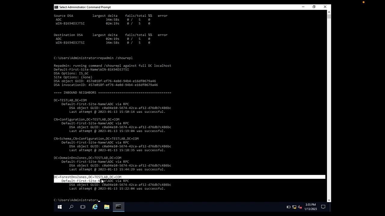 Active Directory Replication Commands - YouTube