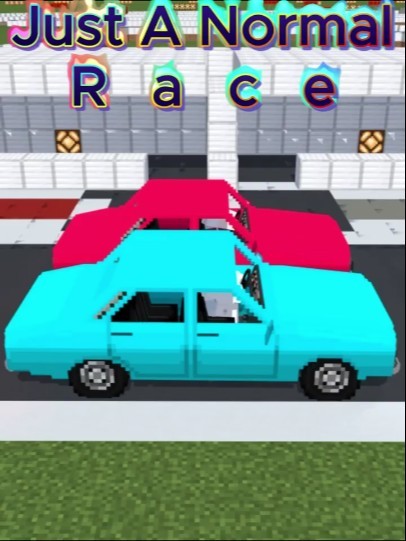 💥Cheating in Normal Car Race?🏁Watch untill the end🎁#minecraft# ...
