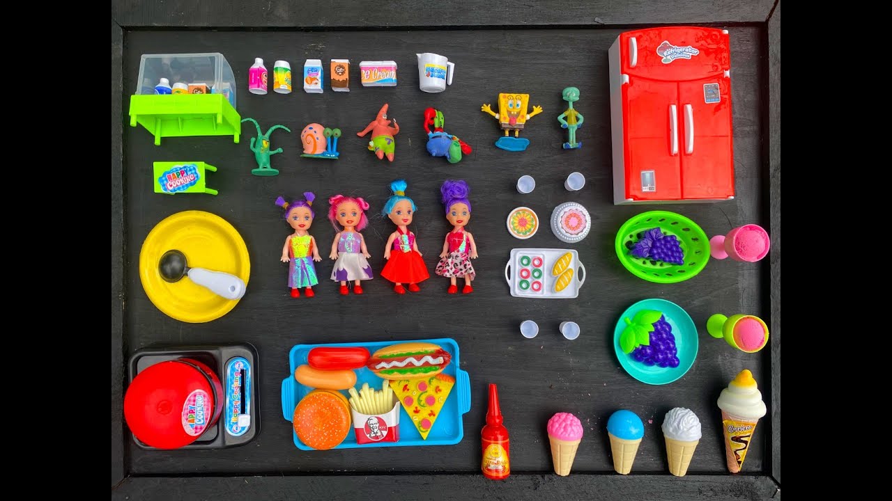 Review Mainan Spongebob, Squidward, Barbie, Sushi, Buah-buahan, Ice ...