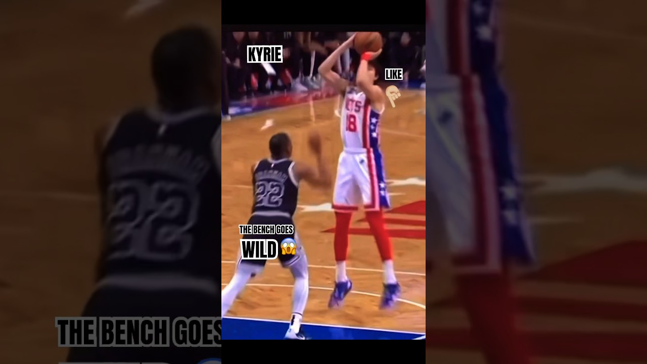 KYRIE IRVING STARES AT THE BENCH AFTER INSANE PUT BACK DUNK 🏀 - YouTube