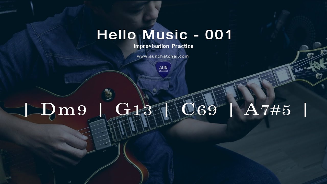 Hello Guitar 001 - Improvisation Practice with Backing Track - YouTube