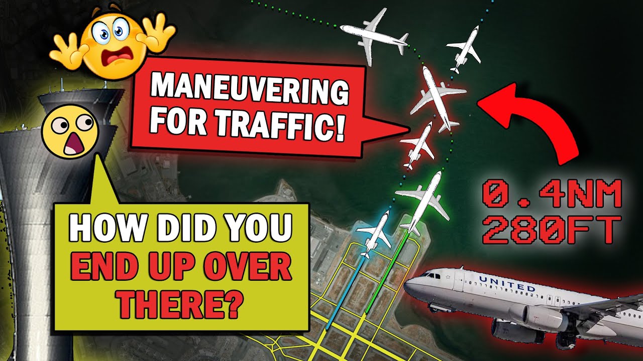 NEAR MID-AIR DISASTER | Pilots Fly Wrong Route at San Francisco! - YouTube