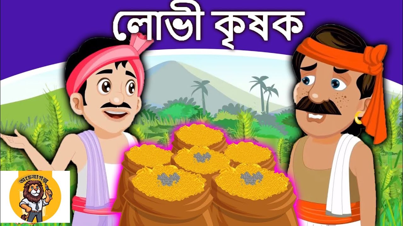 Lobhi Krishok || Notun Bangla Golpo || Mojar Golpo || Magical Cartoon ...