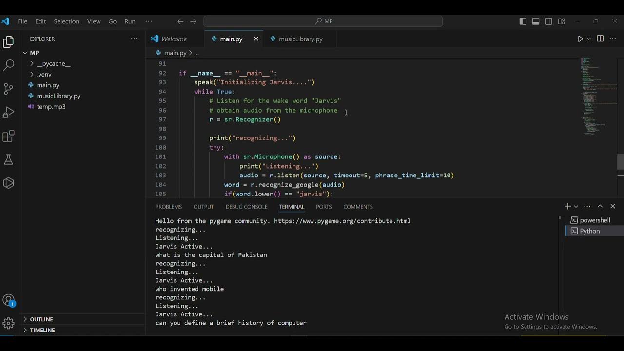 Jarvis Virtual Assistant - YouTube