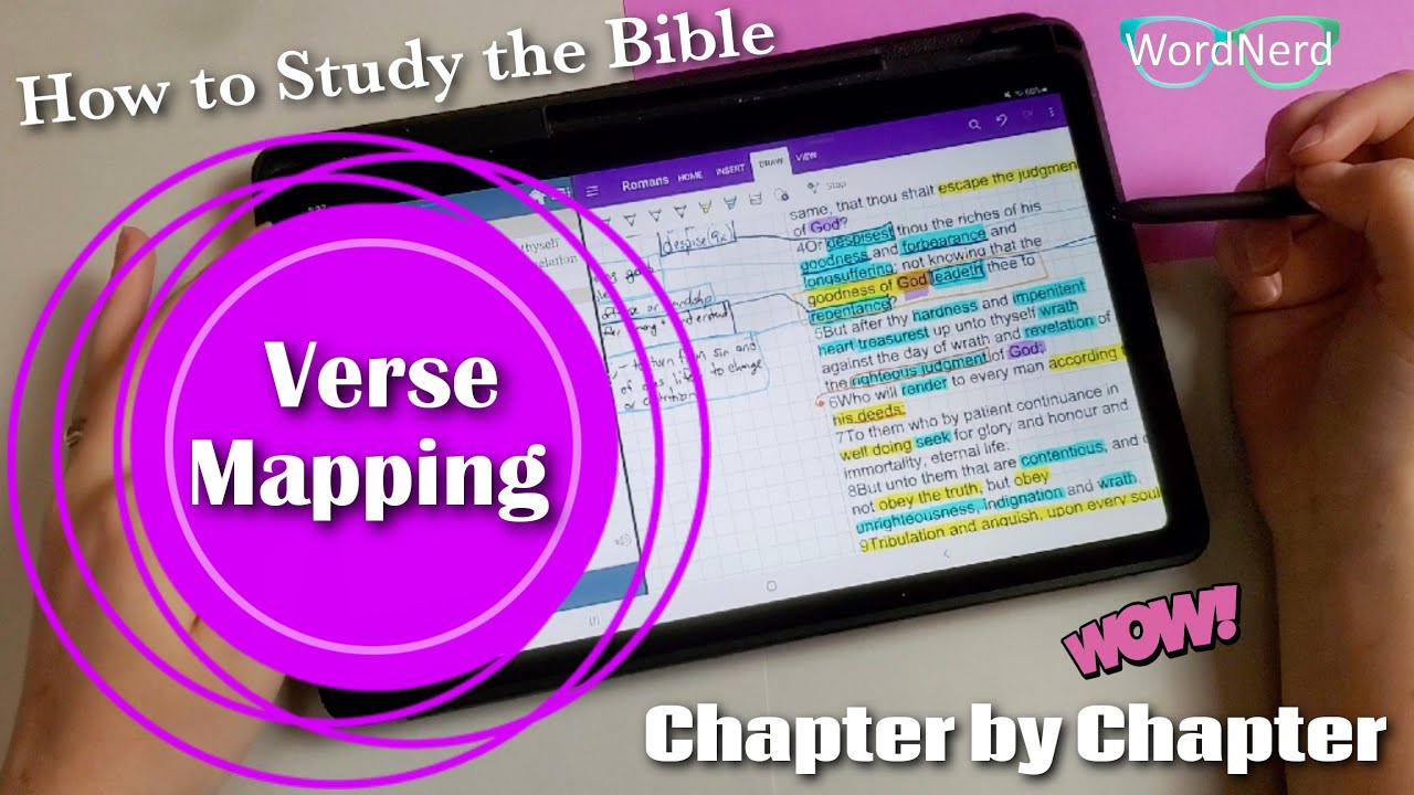 How to Study the Bible - Verse Mapping Large Portions (Chapters) of ...