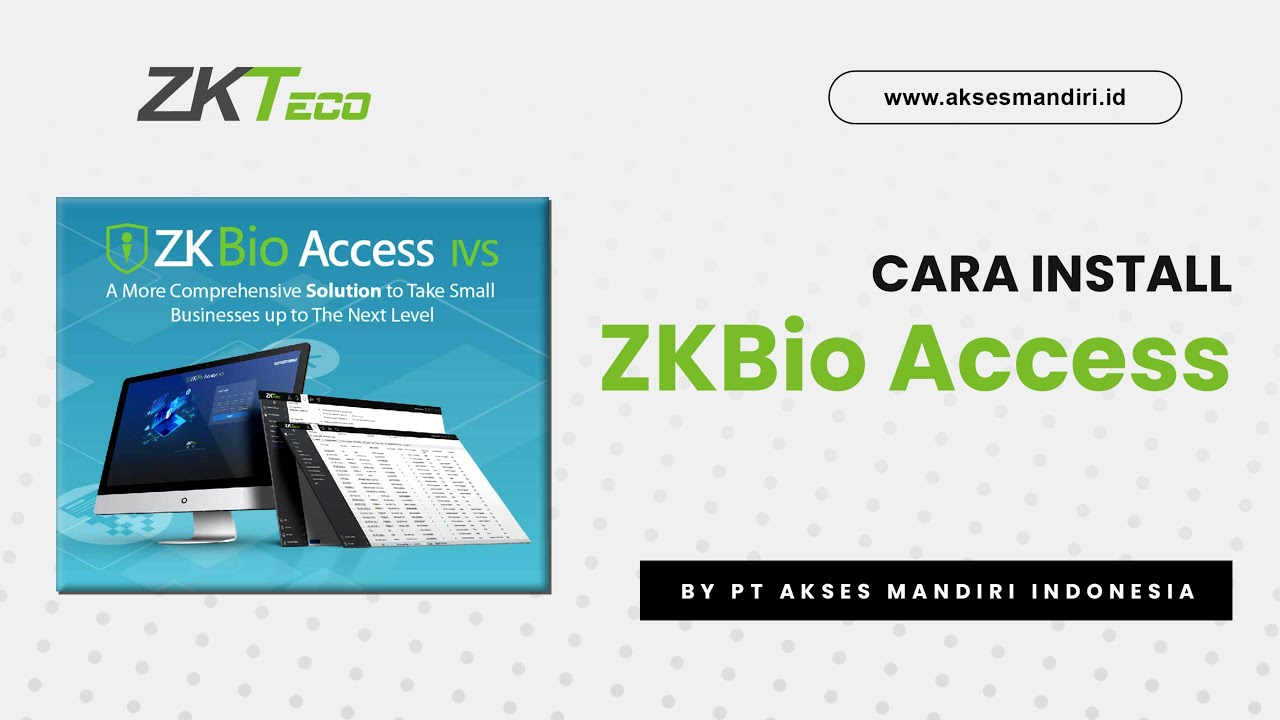 Cara Instal ZKBio Access - YouTube