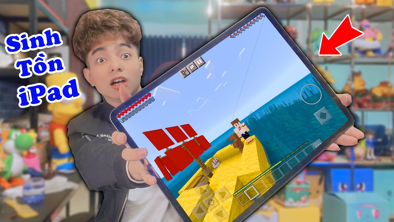 THẮNG TÊ TÊ THỬ CHƠI SINH TỒN TRÊN CHIẾC IPAD PRO MÀN HÌNH TO | SINH ...