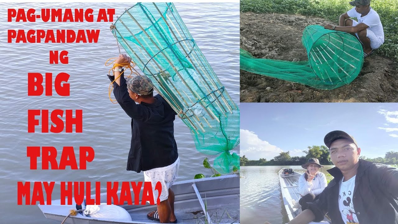 PAG UMANG NG ( BIG FISH TRAP ) MAY HULI KAYA? #Yamangilog #BuhayBukid ...