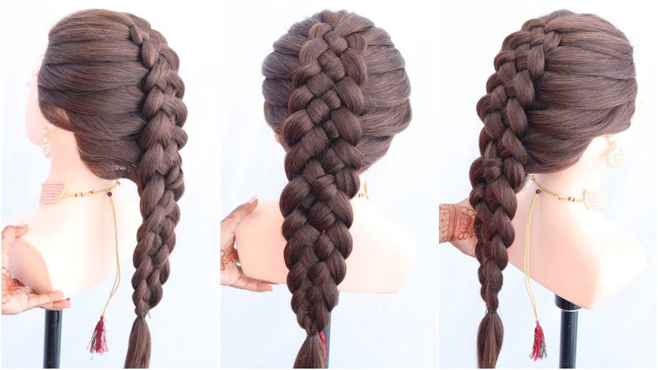 Beginners Step By Step Easy Choti Hairstyles For Wedding & Party | Easy ...