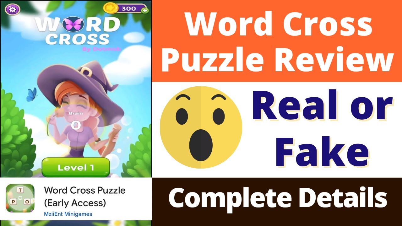 Word Cross Puzzle Real or Fake | Word Cross Puzzle Withdrawal | Scam or ...