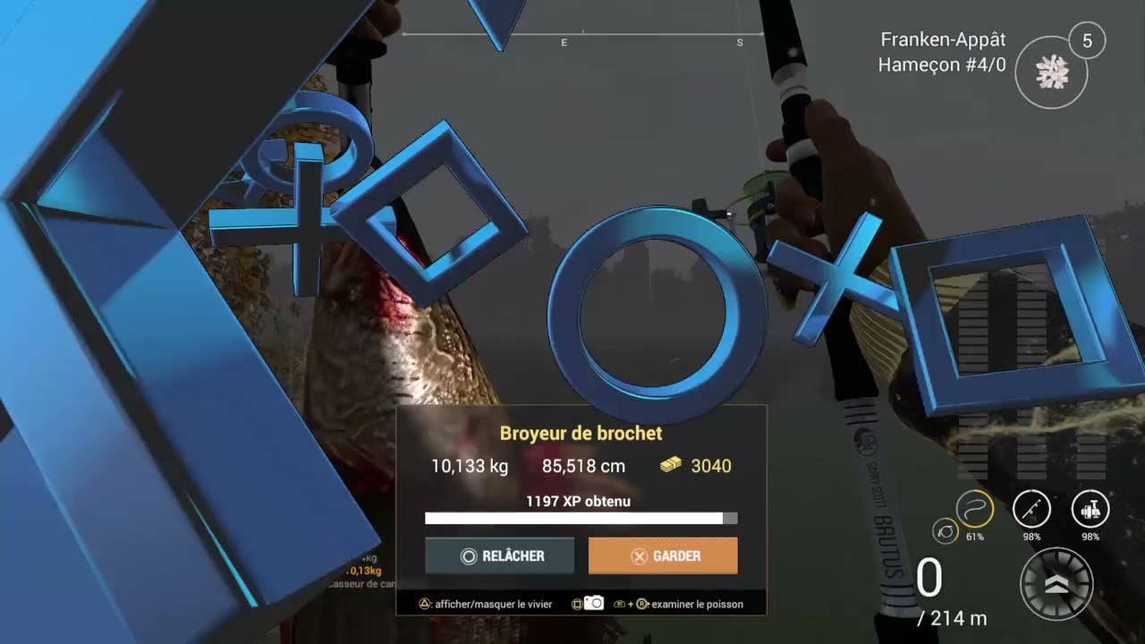 Monstre Broyeur de Brochet lac Emeraude (Fishing Planète) ps4 - YouTube