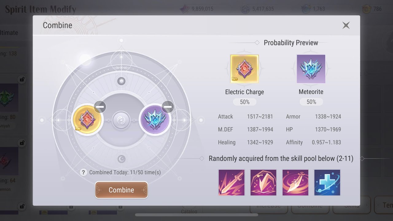 Revelation Mobile - Combine lv.90 Spirit Item (Part 2) - YouTube