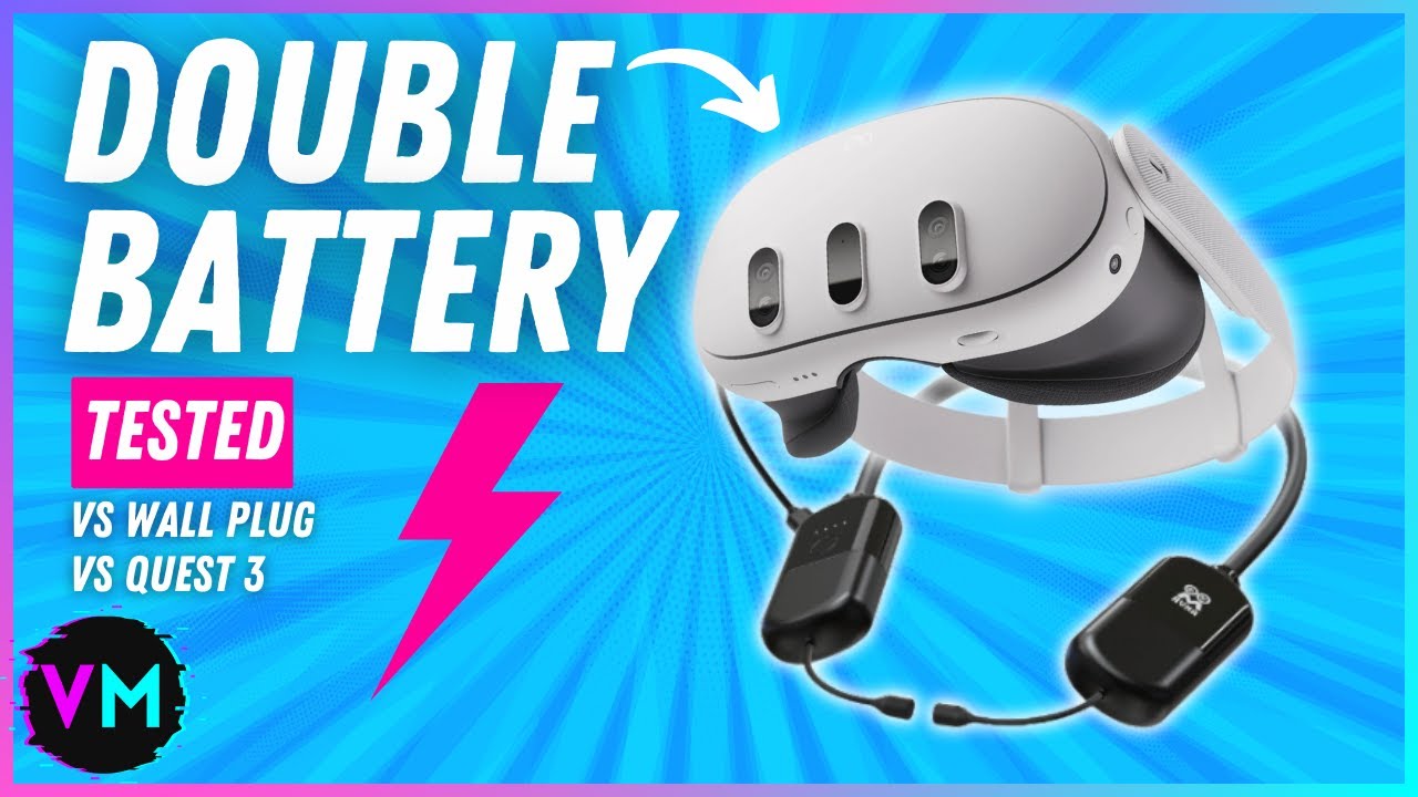 The BEST Quest 3 Battery Booster⚡Testing the AMVR Neck Hanging Power ...