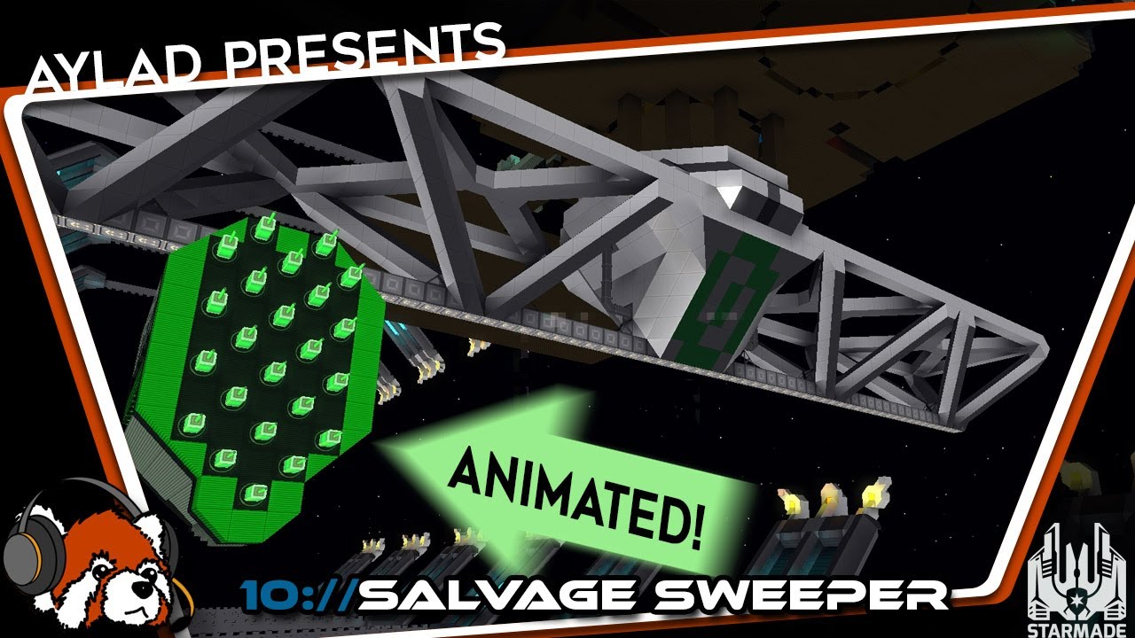 (Starmade SURVIVAL) Salvage sweeper: a reciprocating mining beam! # ...