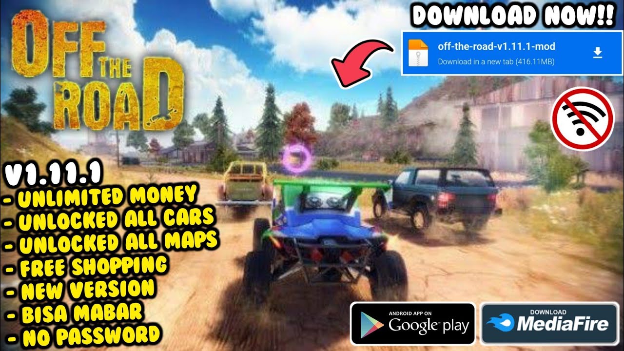 Off The Road Mod Apk v1.11.1 Terbaru 2022 - Unlocked All Cars & Unlimited Coins, Graphics HD ...
