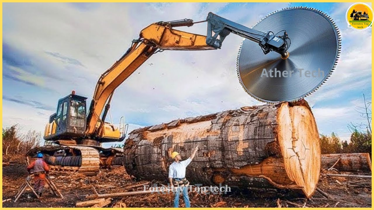 Extreme Dangerous Fastest Big Chainsaw Cutting Tree Machines | Fastest ...
