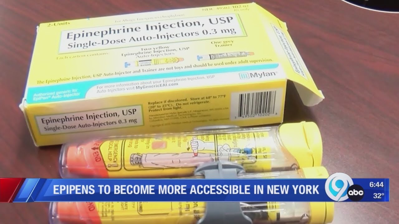 Epipens to become more accessible in New York - YouTube