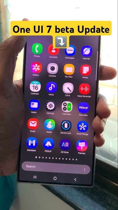 One UI 7 beta Update #oneui7 #samsung #shorts #youtubeshorts - YouTube