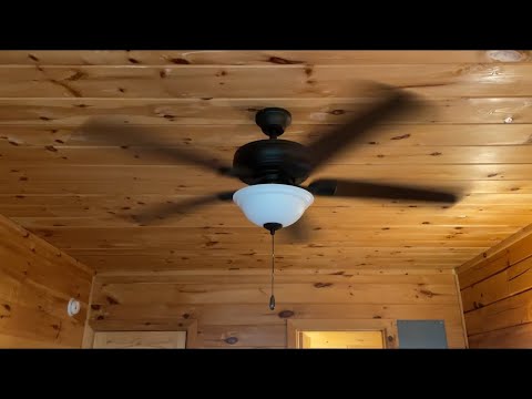 52” Hampton Bay Rothley Ceiling Fan - YouTube
