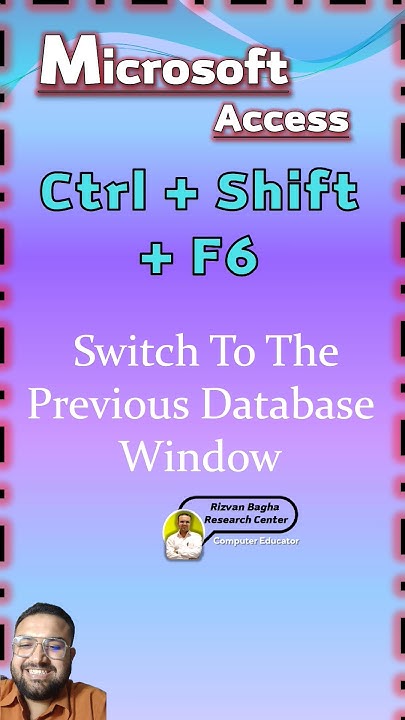 Ctrl + Shift + F6 થી શું થાય | how to switch to the previous database window in Microsoft Access ...