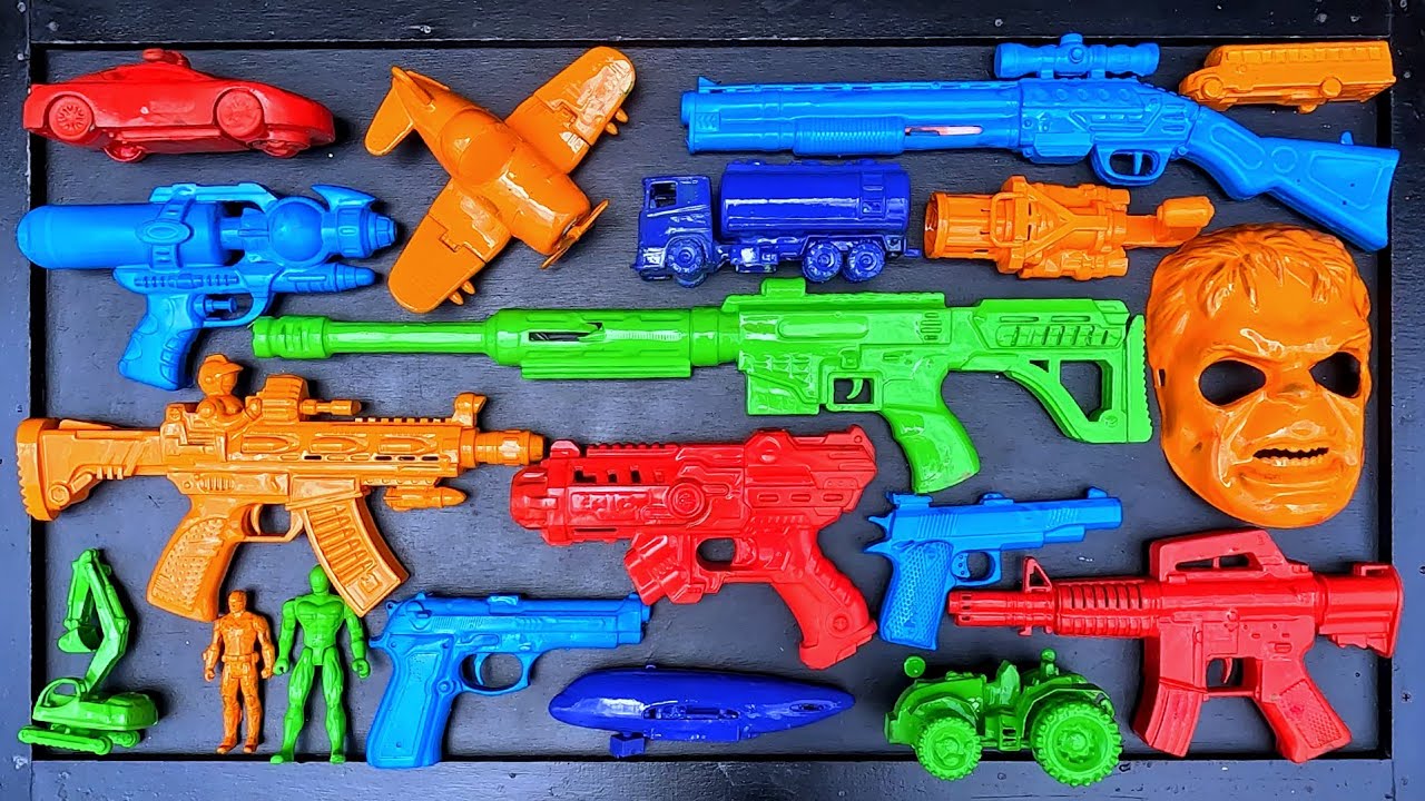 Membersihkan tembak plastik,assault rifle,ak47 seniper rifle,glock ...