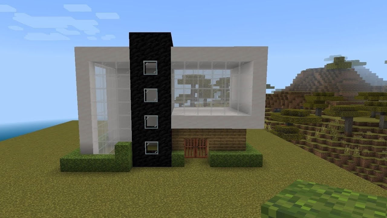 Minecraft: How To Build a Easy small Modern House Tutorial - YouTube