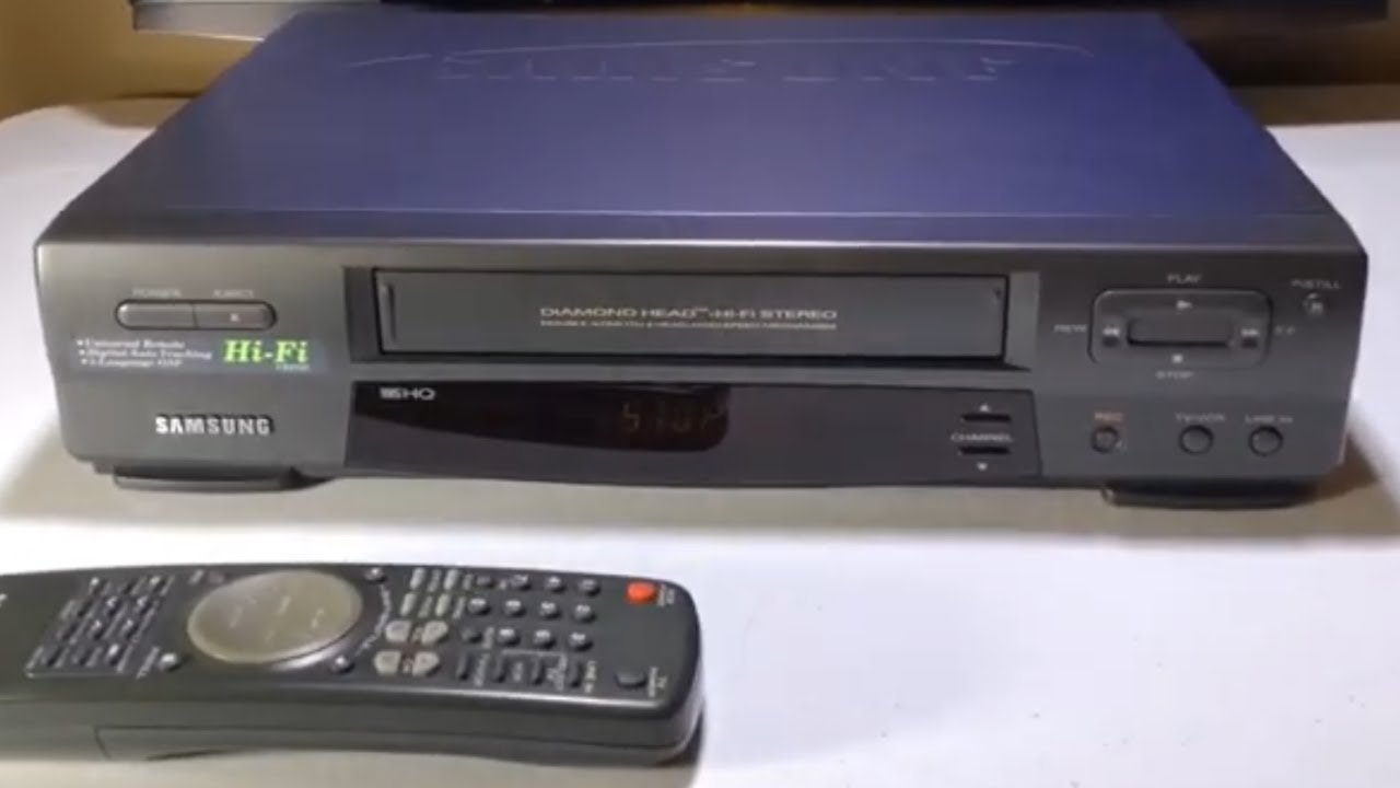 Samsung VR8705 VCR - YouTube