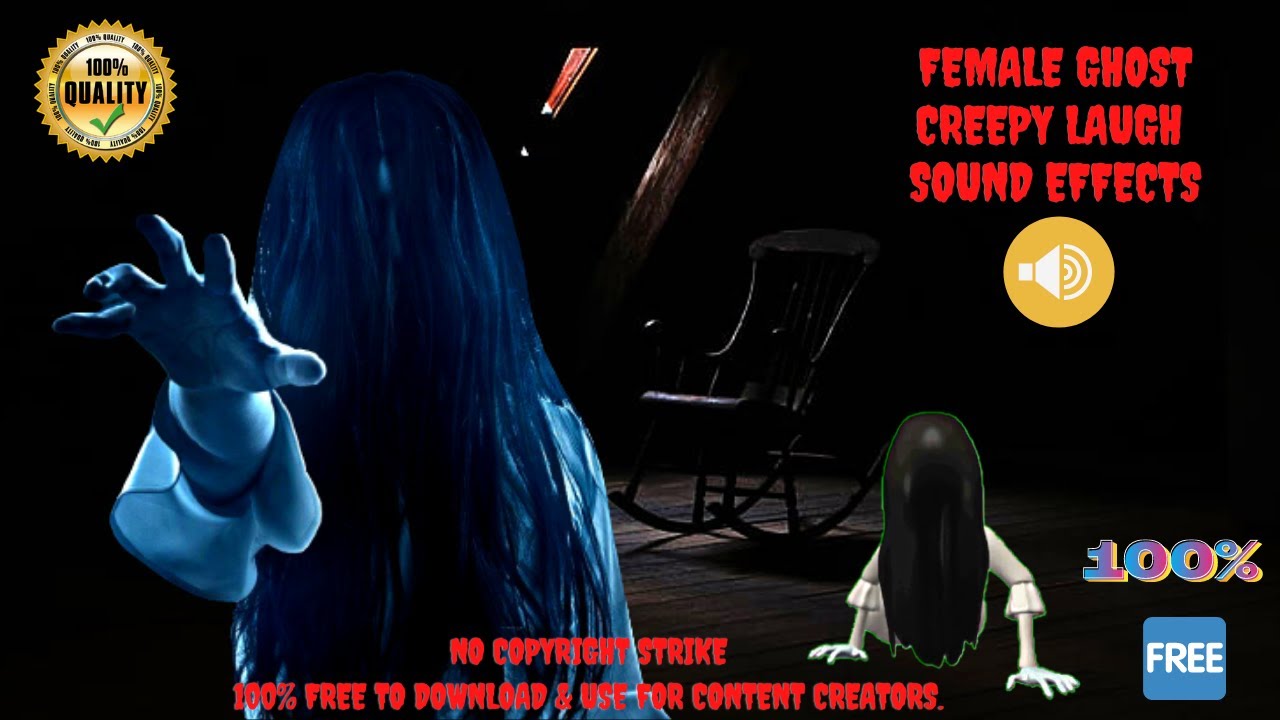 Female Ghost Creepy Laugh🤣😂Sound Effect👻🎃🔊No Copyright Strike ️100 ...
