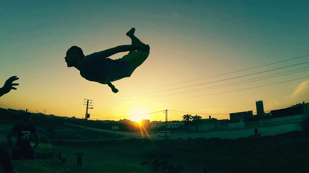 Parkour | field of straw | Free Run Gaza | 2014 | part 2 - YouTube