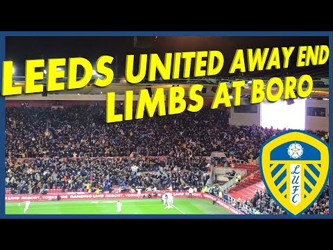 LEEDS UNITED AWAY END CELEBRATIONS AND LIMBS AT BORO! - YouTube
