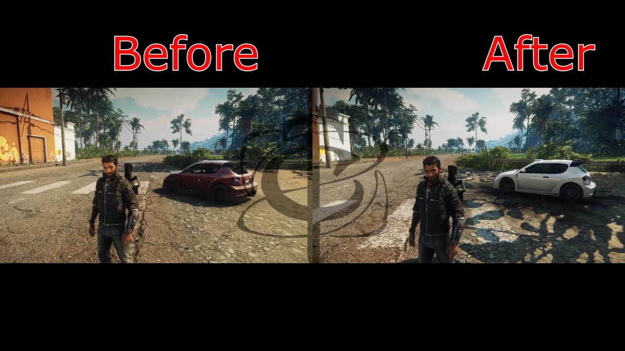 Just Cause 4 with Graphics Patch and Without side by side - YouTube