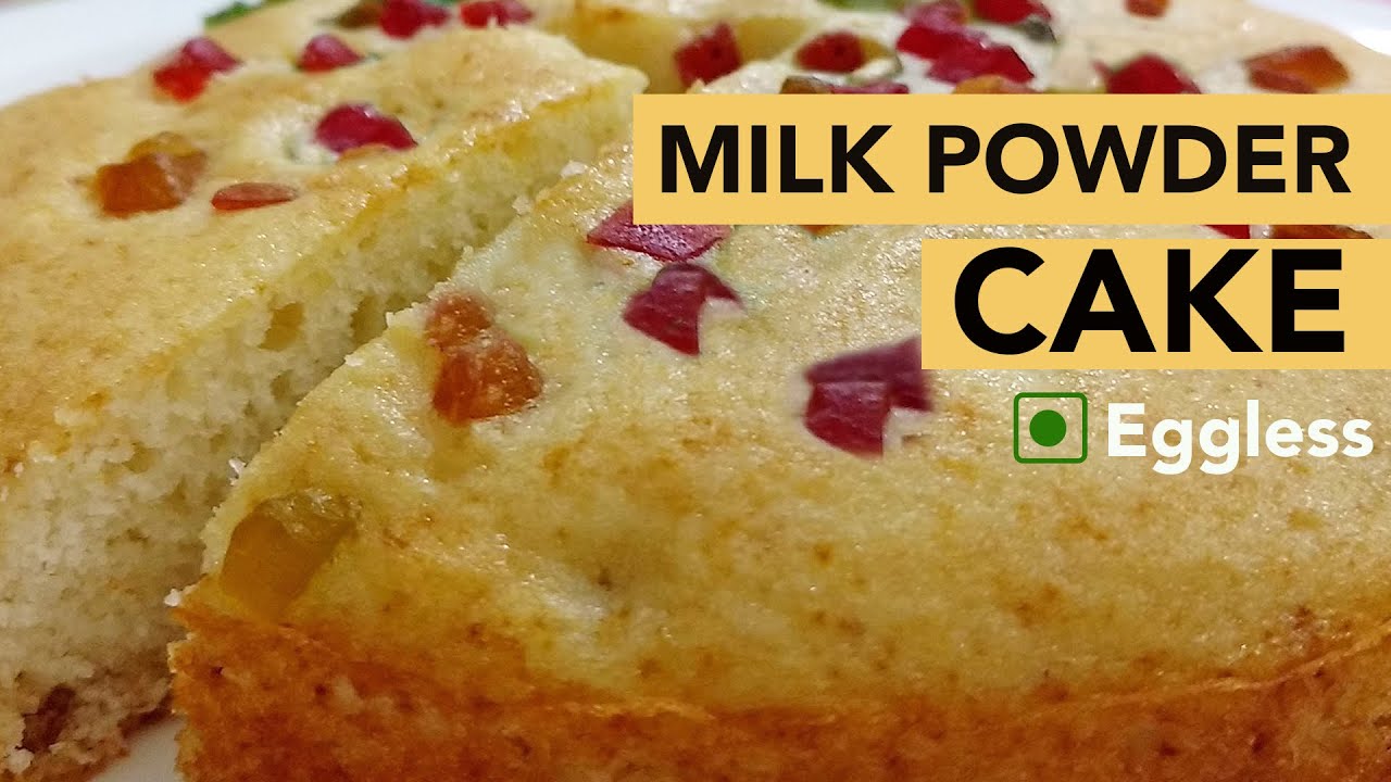 Eggless Cake with Milk Powder | No Oven | Kadhai Cake | Soft Spongy ...