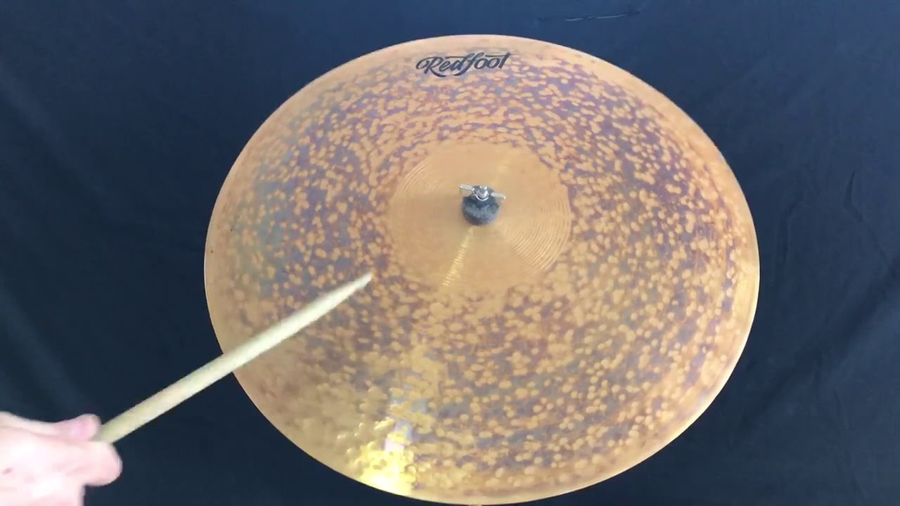 20" Flat Ride Vintage Series - Red Foot Cymbals - YouTube