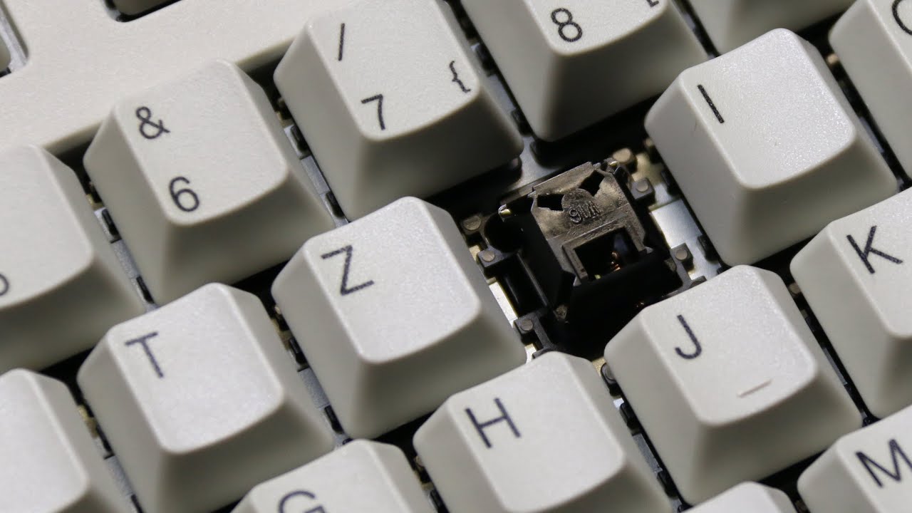 NMB RT8756CGR typing sound(black clicky Hi-Tek 725) - YouTube