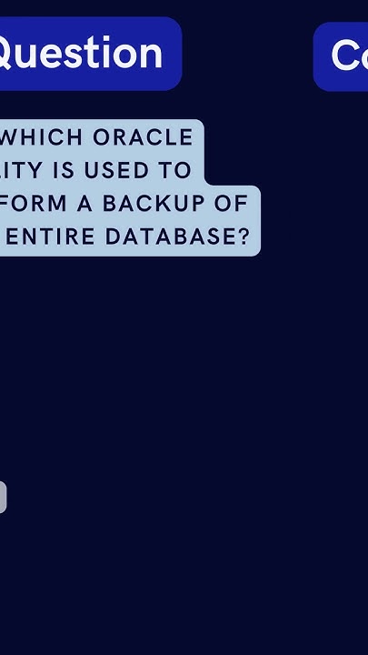 Oracle Dba Quiz 19 Backup Strategies Oracledba Youtube 2764