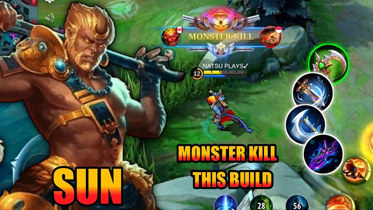 SUN MONSTER KILL THIS BUILD SUN BEST BUILD 2023 = MLBB 🔥 BY NATSU PLAYS ...