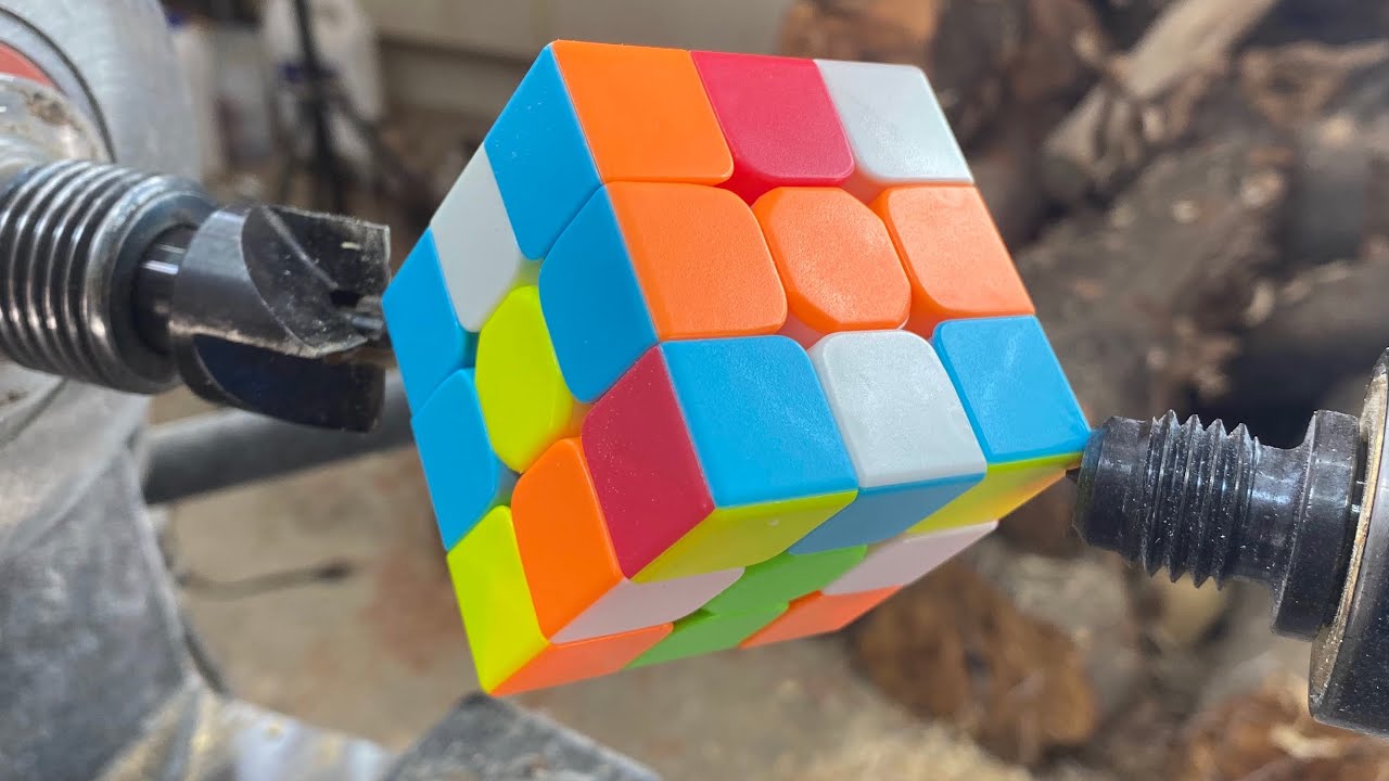 Wood Turning a Rubik’s Cube - YouTube